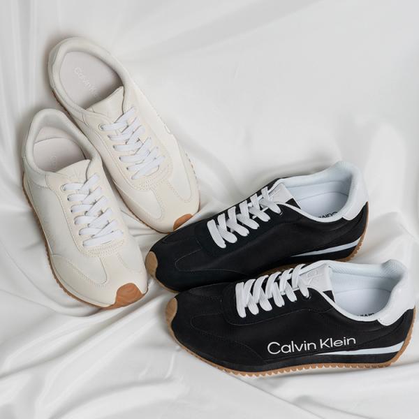 CalvinKlein カルバンクライン LANIER■商品詳細【 ブランド 】CalvinKlein（カルバンクライン）【 モデル名 】LANIER【 カラー 】01.アイボリー02.ブラック【 アッパー素材 】合成繊維/合成皮革【 底材...