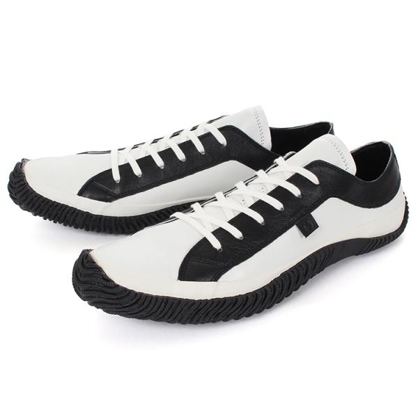 【国内正規品】SPINGLE スピングル SP-110 シロ/クロ■商品詳細【 ブランド 】SPINGLE（スピングル）【 モデル名 】SP-110【 カラー 】シロ/クロ【 アッパー素材 】カンガルーレザー【 底材 】ラバー【 生産国 】...