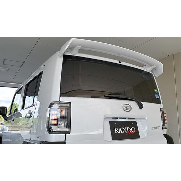 エアロテックジャパンRANDO Style【リアウィング】　・ボルトナット装着【適合車種】　DAIHATSU　タフト　LA900S/LA910S【商品状態、素材】　新品。FRP製、未塗装ゲルコート仕上。送料、およその納期他、重要な説明が御座...