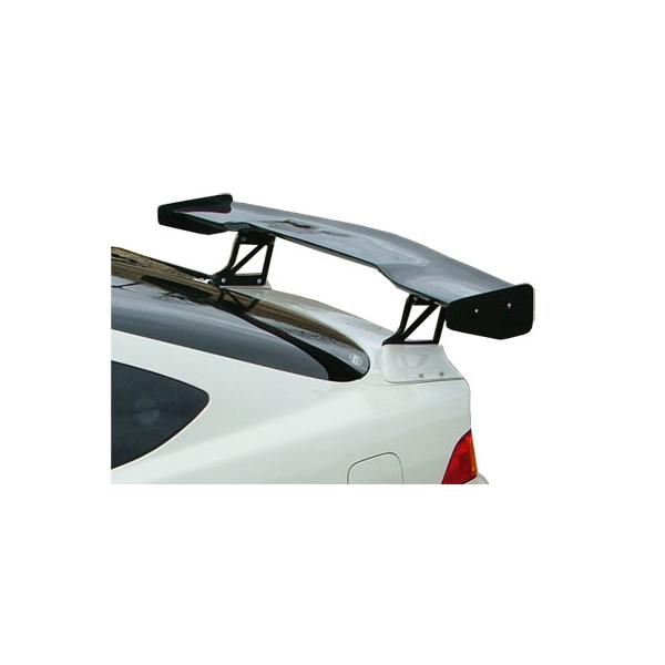 【 スタウト 車種専用 3D GT WING 】・ 平織りカーボンウィング ・ 白ゲルFRPブラケット・ HONDA ： インテグラ タイプＲ　DC5・ サイズ ： ウイング幅 1350mm　/　Bステー　(保安基準適合サイズ)【 素材をお...
