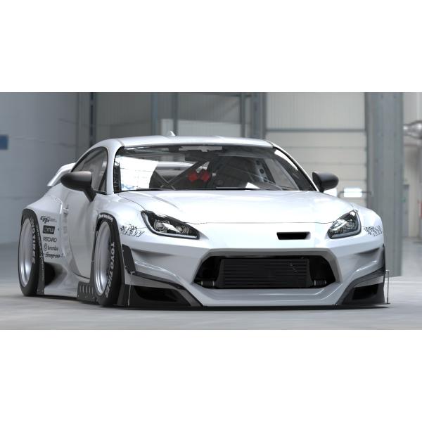 TRA京都 パンデム ver.1　・ フロントバンパー※ 商品画像はフルキットの画像を使用しております。【適合車種】TOYOTA　：　GR86　ZN8※ 発送先は業者宛に限ります(個人宅不可)　 西濃運輸の営業所止めも可能です、その場合は営...