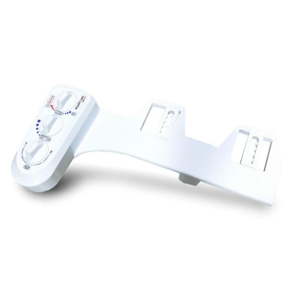 トイレに設置できる簡易ウォッシュ！電源不要です！女性のためのダブルノズルで必要に応じてセレクションOK！●水圧調整が可能●冷水と温水の切換えOKノズルセルフクリーニング付属品本体、ステンレスフレキシブルホースｘ2本チューブ接続コネクタｘ2個...