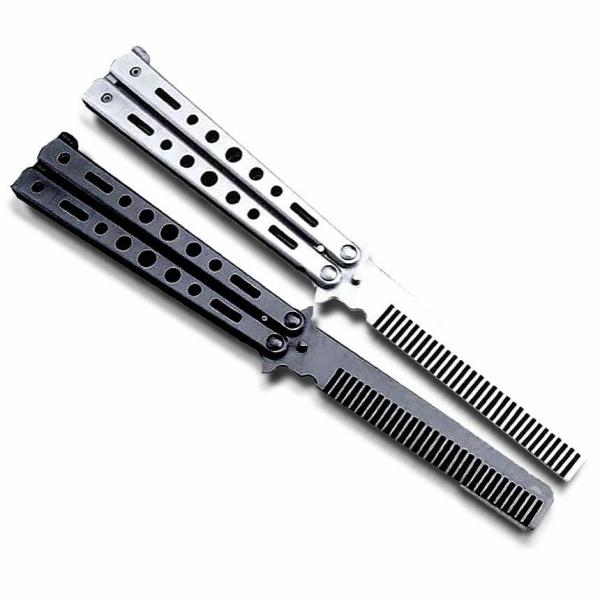 カーラー：ブラック、シルバー材質：ステンレスサイズ　長さ：全身約22cmコーム部：約10cm グリップ部：約12cmコーム幅：約1.7cmコーム部厚さ：約0.14cm※仕様、デザイン等は予告なく変更する場合がございます。