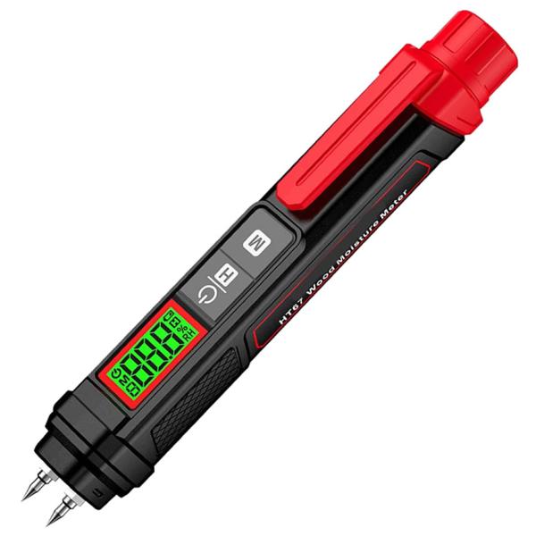 【発売日：2026年04月20日】木材・壁・レンガの含水率を瞬時に測定高精度デジタル木材水分計●DIY・建築・薪・住宅点検に最適・7種類素材対応・トリコロールバックライト・データホールド機能・自動電源OFF●トリコロールバックライト3色バッ...