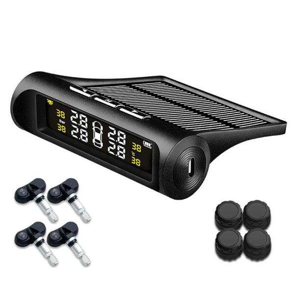 【気圧/温度即時監視】簡単設置のAタイプセンサー：キャップセンサータイプ正確な測定のBタイプセンサー：バルブセンサータイプモニターはリアルタイムで全てのタイヤの圧力と温度を表示しますので安全運転を確保する。どこにでも安定して配置でき、簡単に...