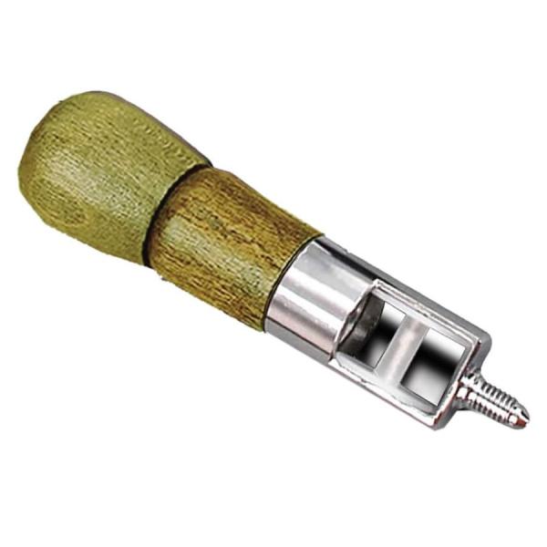 ２サイズの針と１ロールのミシン糸を備えた木製ハンドル付きのユニークなミシン千枚通し。８ピースのソーイング千枚通しキット。革工芸品を縫うためのプロのツールでさまざまなレザークラフトを作ることができます。手触りが良い木製グリップは持ちやすいサイ...