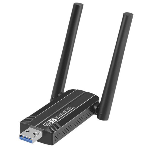 外部ダブルWiFiアンテナ AC1300MpbsUSB WiFiアダプターは家全体に長距離で遅延のない接続を提供します。PCまたはラップトップを802.11ac標準にアップグレードします。これは、ワイヤレスWi-Fiアダプターの速度の3倍の...