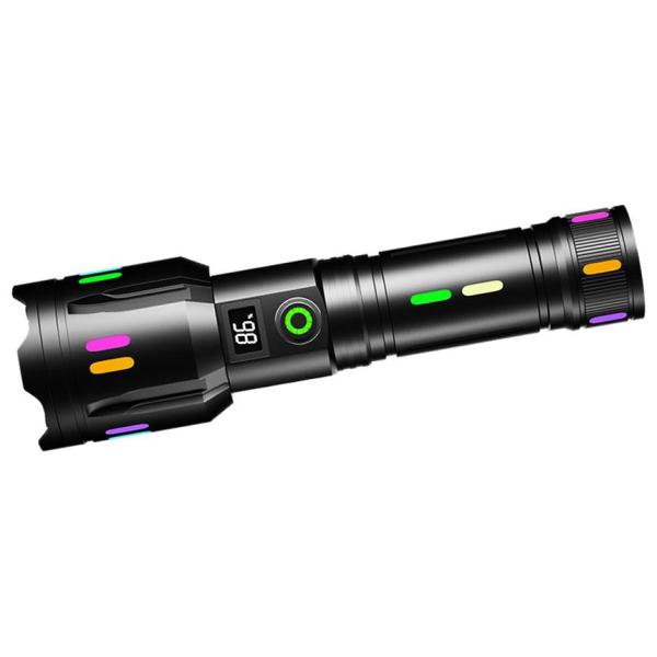 6色の蓄光ボード採用色とりどりの6色蓄光ボード採用で夜間でも抜群の視認性を保つことが可能です。驚愕の2000ルーメンLED採用LED懐中電灯は高性能のSBT50WLEDを採用し明るさ最大2000ルーメンを実現！最適化設計されたPMMAリフレ...