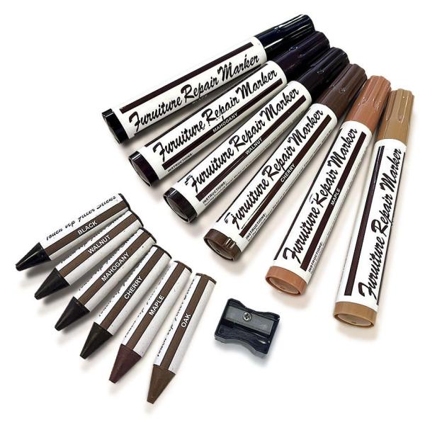 「フローリングの傷をなんとかしたい…」「家具の傷をなんとかしたい…」「大型家具やドア、床の穴を隠したい…」と悩んでおりませんでしょうか？ドア等の傷や穴を塞ぐことができる便利なクレヨン＆マーカーです。キズ補修セットがあれば大丈夫です！木製家具...