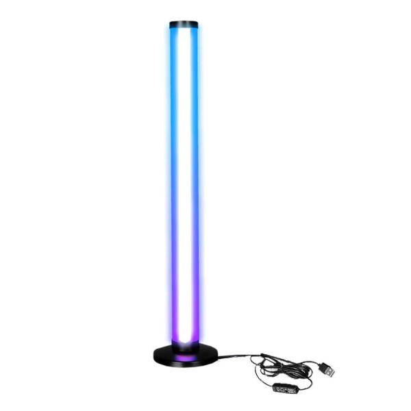 ※こちらのページはシングルタイプです。多機能で場所を取らないデスクタイプ！タワー型LEDフロアライト「光のシンボルライト」が登場！●Bluetooth接続でスマホから操作可能スマホ操作で専用アプリを使用すればライトの色調整や無段階調光！●リ...