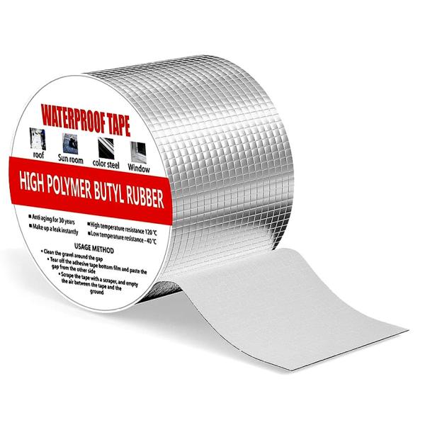 【発売日：2026年04月30日】雨漏りやひび割れ補修に！極太幅10cm長さ5mの「水漏れ補修テープ」が便利！ひび割れ、水漏れ、コンクリート補修 屋上、屋根、壁、ベランダ、水回り、配管トラックの荷台などひび割れ水漏れ箇所を修理、補修するテー...