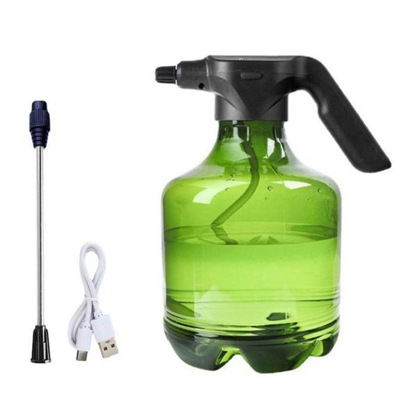 全自動-操作簡単最新高性能・全自動の電動じょうろです。指を繰り返す動作が必要なくボタンをタッチするだけで自動に細かい霧がでる操作簡単！毎日楽々！園芸、農薬散布、掃除、洗車に活躍できます。2000ｍAhバッテリーが内蔵されるUSB充電式なので...