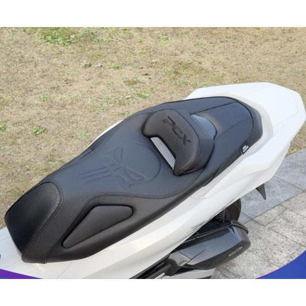 PCX160 PCX150 ローダウンシート厚さを改善してもっと乗りやすくなる、長距離運転最適！革製で手触りが良い厚くて低反発で乗り手心地よい整体2CMローダウンダブルシートです。適合車種：PCX HYBRID('18.9〜) PCX 12...