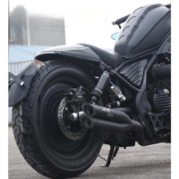 レブル250 レブル500用マフラー材質：アルミニウム製カラー：ブラック