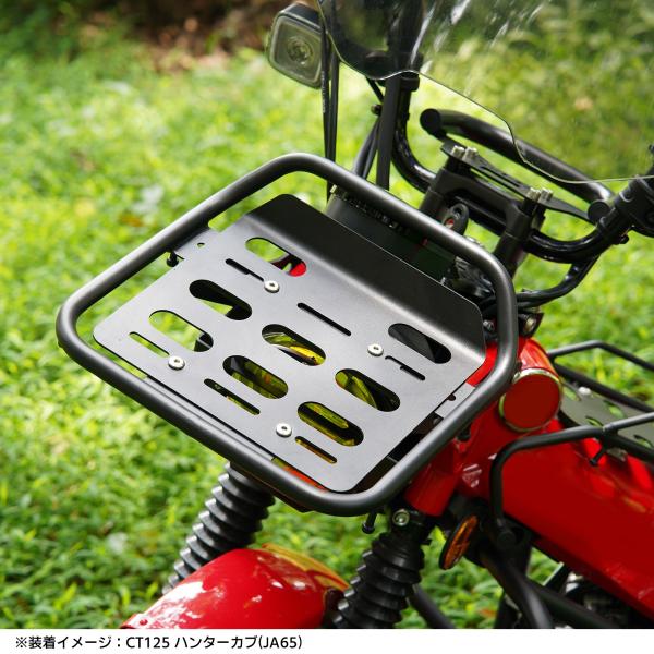 ・シュラフや雨具等を積載出来ます。仕様本体のみ※説明書は付属しておりません材質：ブラック【適合車種】ホンダ CT125 ハンターカブ (JA55/JA65)材質：スチール（黒塗装済）
