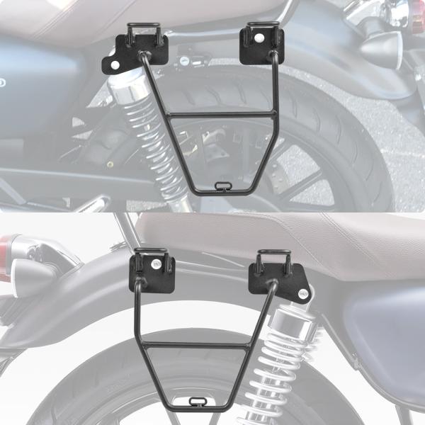 【ホンダのGB350専用】サイドバッグサポートはHonda GB350(21-24)バイク専用です。 取付場所：GB350の右側専用。※GB350S適合不可。【ネジ防錆】留め具は防錆処理がしており、雨だけではなく天候不良で湿気が高いところに...