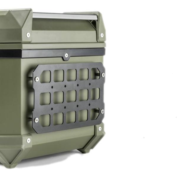 1. 軽量で頑丈なアルミニウム合金製 高品質なアルミニウム合金を使用し、軽量ながらも高い耐久性を実現。長時間のツーリングやキャンプでも安心して使用できるモールパネルです。2. 大容量収納で便利なサイドパネル サイドボックス＆リアボックスの側...