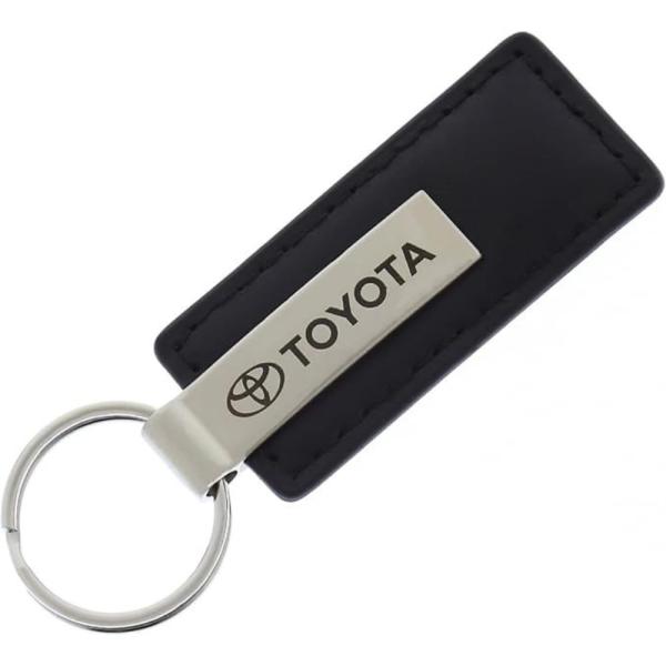商品名: TOYOTA レザーキーチェーン KC1540-BLK 718-419091 AU-TOMOTIVE GOLD INC. Officially Licensed Rectangular Leather Keychain for T...