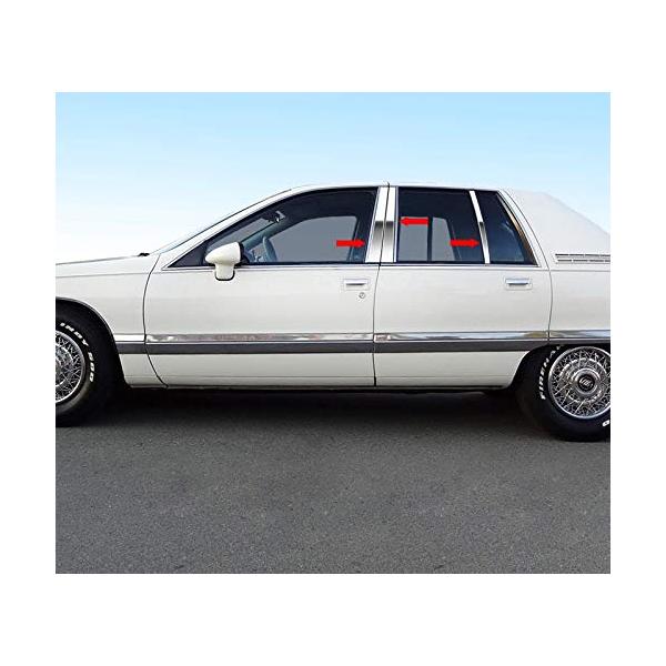 商品名:  MaxMate Made in USA! Compatible with 1991-1996 Buick Roadmaster Sedan 6PC Stainless Steel Chrome Pillar Post Trimブ...