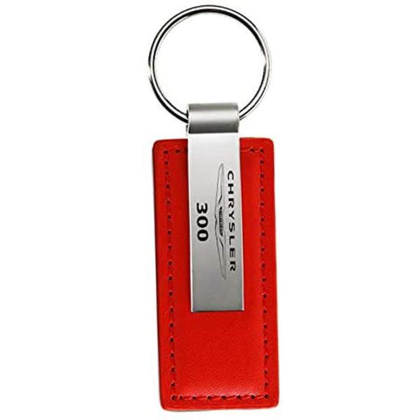 商品名: Chrysler 300 レッド　レザーキーホルダー Au-TOMOTIVE GOLD Rectangular Leather Key Chain for Chrysler 300 (Red)ブランド: AU-TOMOTIVE G...