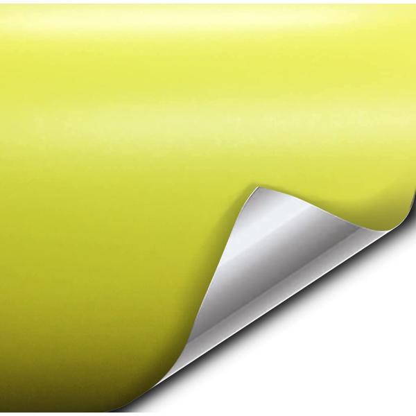 商品名: VViViD マットイエロービニールラップフィルムロール DIY用 汚れない 取り付け簡単 エアリリース接着剤(1フィート×5フィート) VViViD Matte Yellow Vinyl Wrap Film Roll for D...