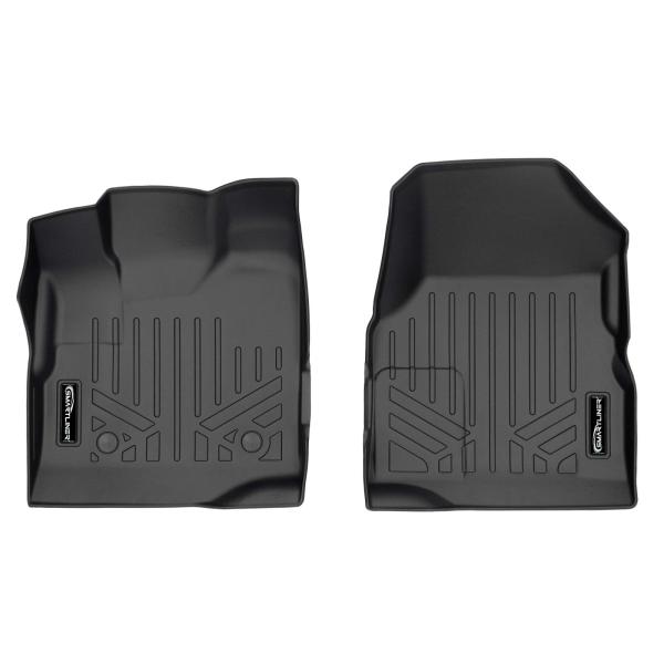 商品名: MAXLINER フロアマット 1列目ライナーセット ブラック 2011-2017年 シボレー エクイノックス/GMCテレイン用 デュアルフロントフロアポスト付き MAXLINER Floor Mats 1st Row Liner...