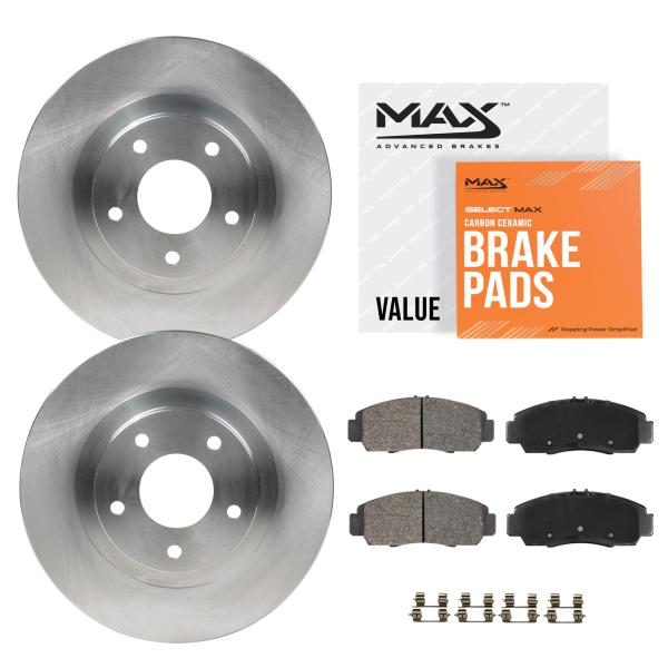商品名:  Max Advanced Brakes Front Brake Kit Compatible With 2001-2004 2005 2006 Chrysler Sebring Compatible With Dodge Str...