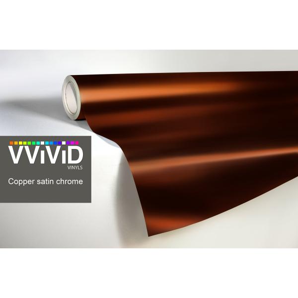 商品名: 銅マットクローム車ラップ3 ft x 60 "ストレッチConformキャストビニール3 mil-vvivid8 VViViD Copper Satin Chrome Car Wrap Stretch Conform Cast V...
