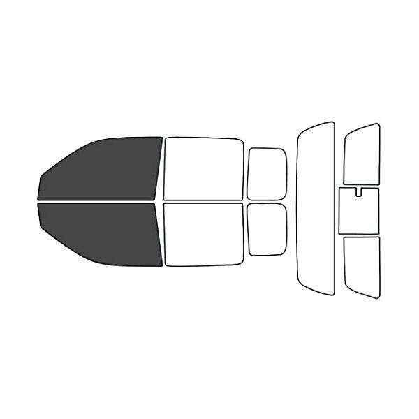 商品名: rtintウィンドウTintキットforシボレーコロラド2004 ? 2012 ? 1 Front グレイ C-WT-009--50AB-BF3E Rvinyl Window Tint Kit Compatible with Ch...