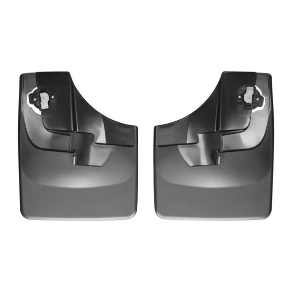 商品名: WeatherTech 110044泥フラップ WeatherTech Custom No Drill Splash Guard MudFlaps for Ford F-150, Front Pair (110044), Blac...