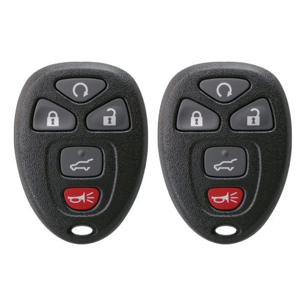 商品名: Keyless2Go 交換用キーレスエントリーカーキー車両用 5ボタン15913415 OUC60270 OUC60221 セルフプログラミング - 2パック Keyless2Go Replacement for Keyless ...