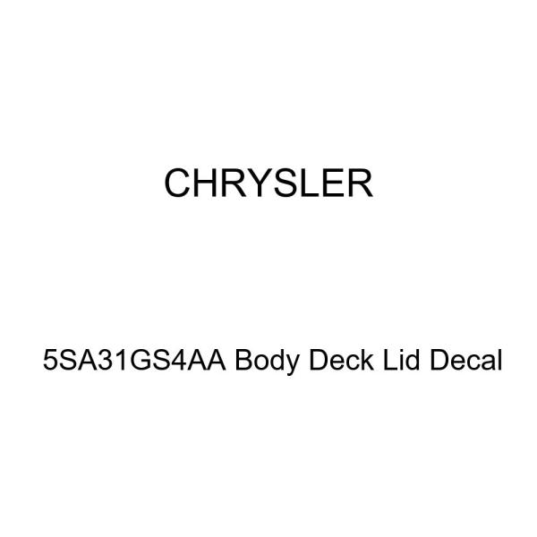 商品名:  Chrysler Genuine 5SA31GS4AA Body Deck Lid Decalブランド: Chrysler高さ: 15.24cm横幅: 15.24cm奥行: 15.24cm重量: 907g商品番号: 5SA31G...