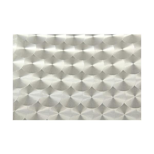 商品名:  Rwraps Engine Turn Metal Vinyl Sheet Roll in Chrome - 12" x 60" - Adhesive Backed Wrap Film, UV Stable, Bubble Fre...