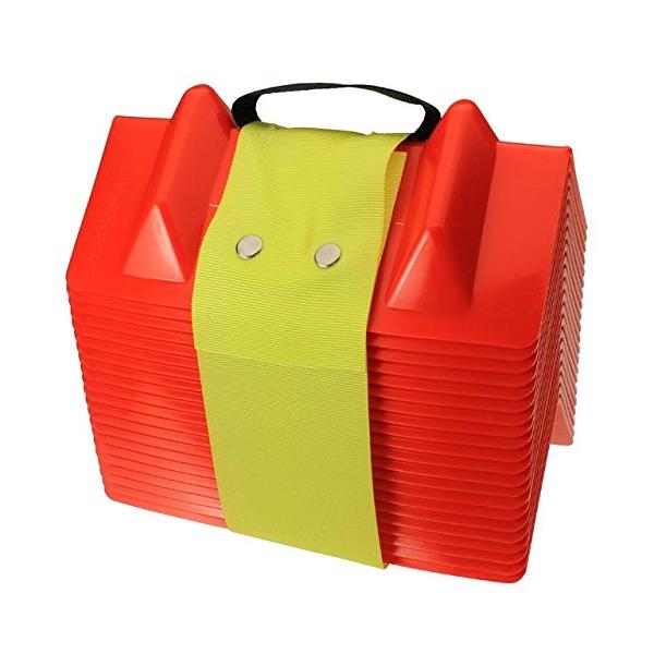 商品名: VBTG-PT 20-pack レッド VBTG DC Cargo Flatbed Edge Protectors - 11"x4"x4" - Heavy Duty (Set of 20) Vee Boards for Cargo...