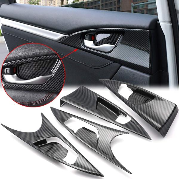 商品名:  x xotic tech Inner Door Handle Bowl Side Panel Control Panel Cover Trim, Carbon Fiber Pattern, Compatible with Hon...