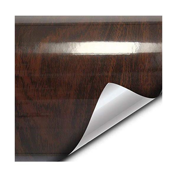 商品名:  VVIVID Dark Brown Cedar High Gloss Wood Grain Faux Finish Textured Vinyl Wrap Film for Home Office Furniture DIY E...
