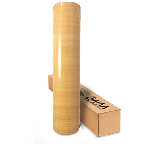 商品名:  VVIVID Golden Pine High Gloss Wood Grain Faux Finish Textured Vinyl Wrap Film for Home Office Furniture DIY Easy t...