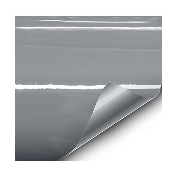 商品名: VVIVID+ Elephant Grey Nardo Gray Gloss Vinyl Car Wrap Film 1ft x 5ft Roll DIY Easy to Install No-Mess Decal VVIVID+...