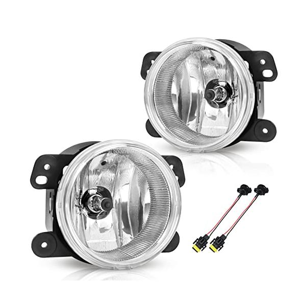 商品名:  AUTOSAVER88 Fog Lights Compatible with 2007-2009 Jeep Wrangler 05-07 Dodge Magnum 2009 Journey 2006-2010 Chrysler ...
