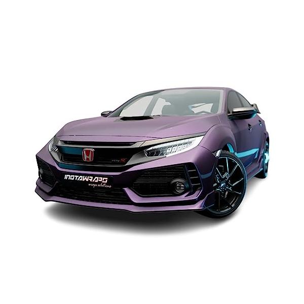 商品名: Kpmf k75565マットパープル虹色ブラックビニール車ラップフィルム 5ft x 1ft (5 Sq/ft) パープル K75565 KPMF K75565 Matte Purple Black Iridescent 5ft ...