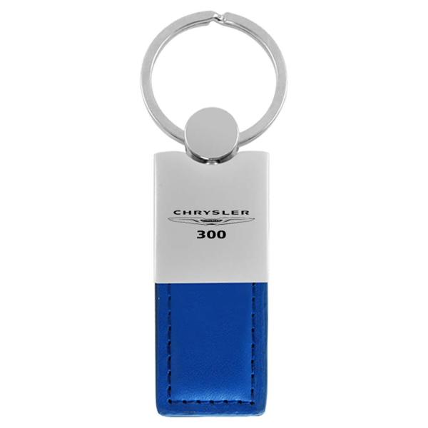 商品名: CHRYSLER 300ブルーレザーキーリング Au-TOMOTIVE GOLD Duo Rectangular Leather Key Chain for Chrysler 300 (Blue)ブランド: AU-TOMOTIVE...