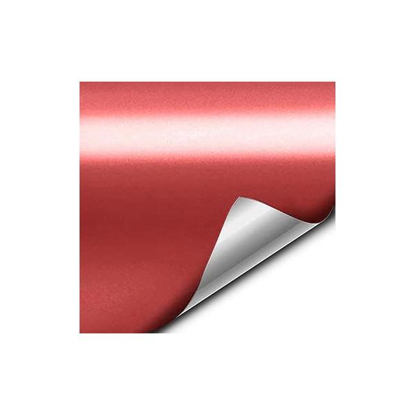 商品名: レッドサテンクロムビニールラップストレッチConform DIY簡単に使用air-release粘着 3ft x 5ft vvstnchrmred_3x5 Red Satin Chrome Vinyl Wrap Stretch C...