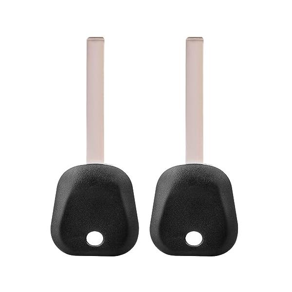 商品名: ECCPP 2 x新しい交換点火キーレスリモートキーFob Uncut for nlk-chev-05 ? 47 nlk-chev-05 ? 47ブレード10カットと8カット ECCPP Uncut Transponder Ign...