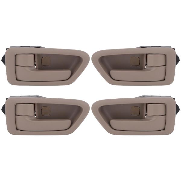 商品名: ECCPP ドアハンドル インテリア インナー フロント リア 運転席 助手席側交換用 1997 1998 1999 2000 2001 トヨタ カムリ ベージュ (4個) ECCPP Door Handles Interior ...