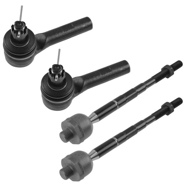 商品名: タイロッドエンド インナーアウター LH RH 4本セット 04-06コロラドキャニオン用 TRQ Front Inner and Outer Tie Rod Set Compatible with 2004-2006 Chevr...