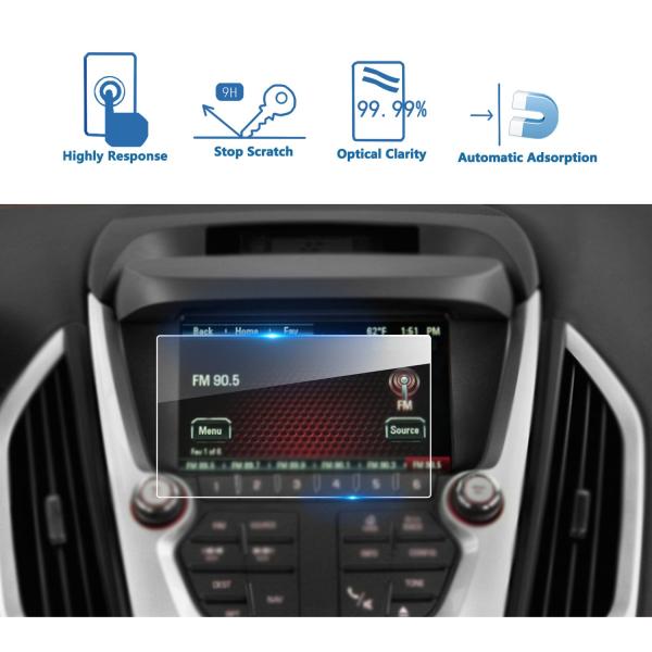 商品名:  LFOTPP Car Navigation Screen Protector for 2014-2017 GMC Terrain 7 Inch, Tempered Glass 9H Hardness Car Infotainme...