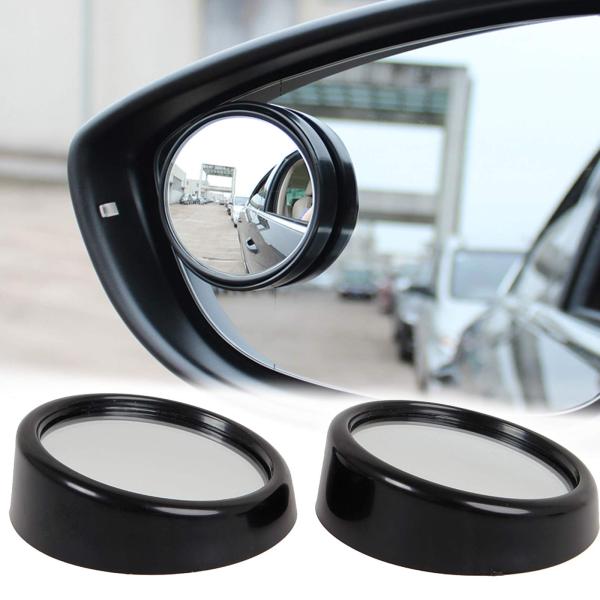 商品名: x xotic tech ブラインドスポットミラー、1.5インチ ブラックラウンドHDガラスコンベックスリアビューミラー、360°回転広角、車、SUV、トラック、オートバイにユニバーサル(2個) x xotic tech Blin...