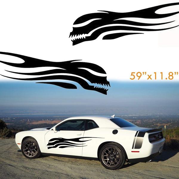 商品名:  Xotic Tech 2 Pieces Car Side Body Doors Custom Big Skull Vinyl Sticker Decals Universal Fit (Black)ブランド: x xotic t...