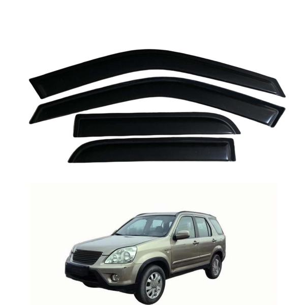 商品名: Gldifa ウィンドディフレクター 2002〜2006年式ホンダCR-Vスモーク日よけ/雨ガードウィンドウバイザー Gldifa Tape On Wind Deflector Compatible with 2002-2006 ...