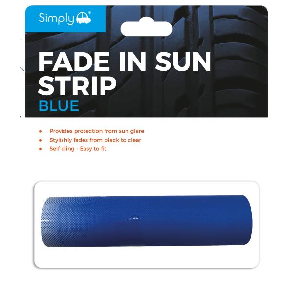 商品名:  Simply FAD02 Car Windscreen Fade Strip, Provides Protection from Sun Glare, Self Cling Easily Fit &amp; Remove Blu...